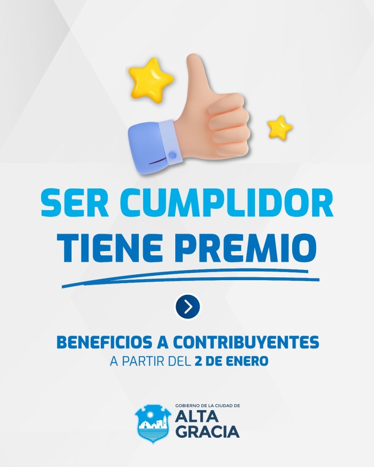 Tasas municipales: importantes descuentos hasta el 20 de enero | Alta Info